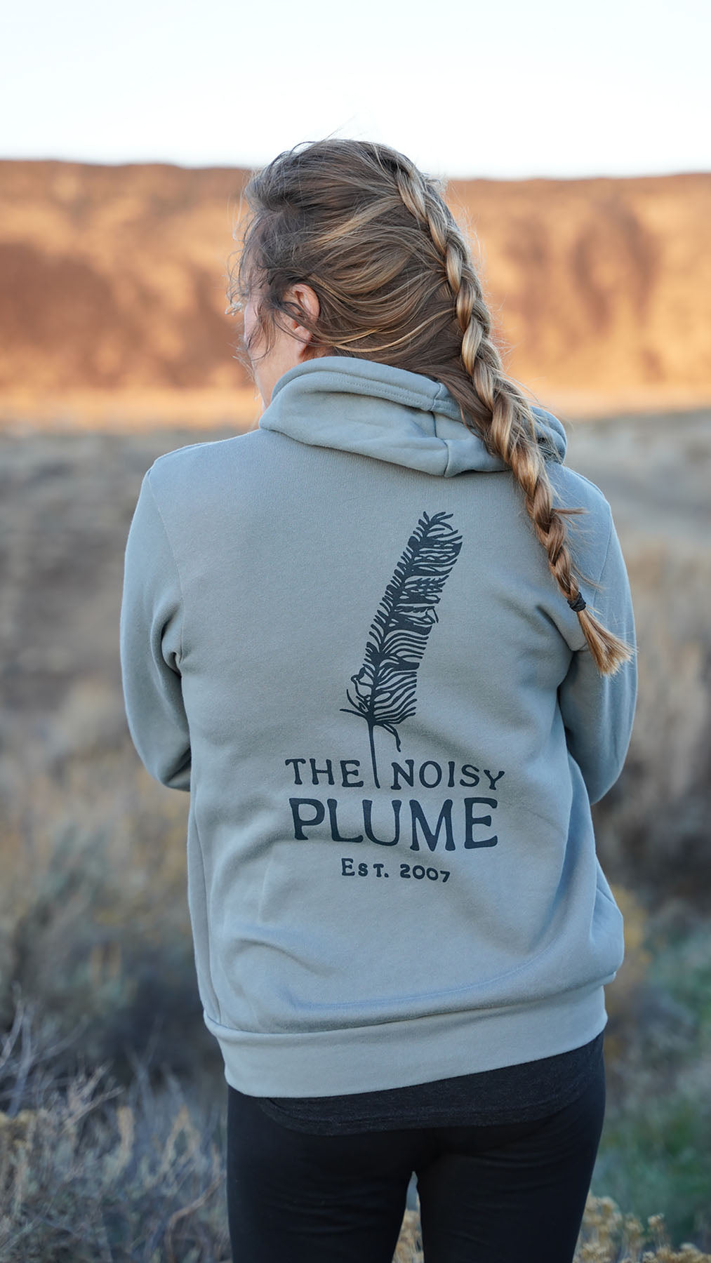 The Noisy Plume Feather Hoodie -- Blue Storm – Sundries Farm